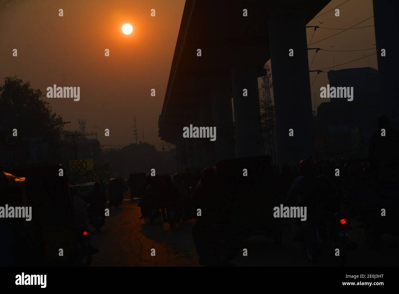 An attractive stunning eye catching view of the first Sun Rise of Year ...