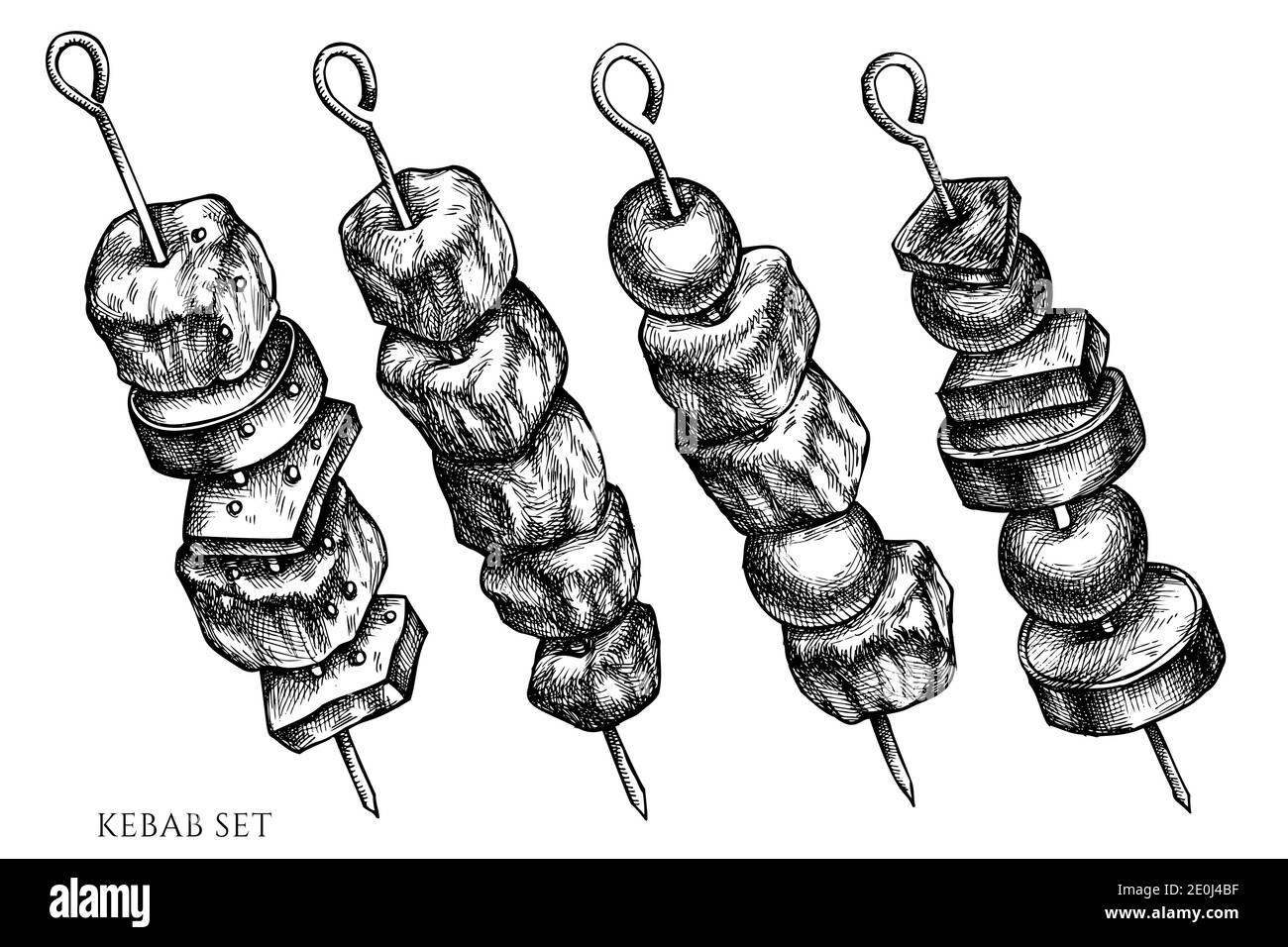 Roast beef vegetable in Black and White Stock Photos & Images - Alamy