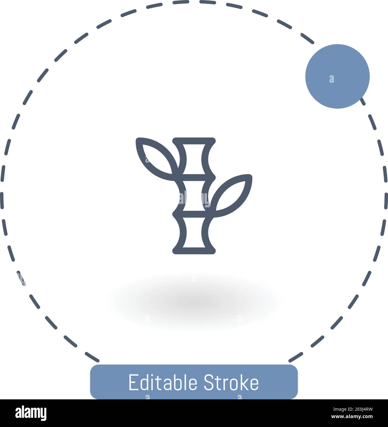bamboo vector icon editable stroke outline icons for web and mobile ...