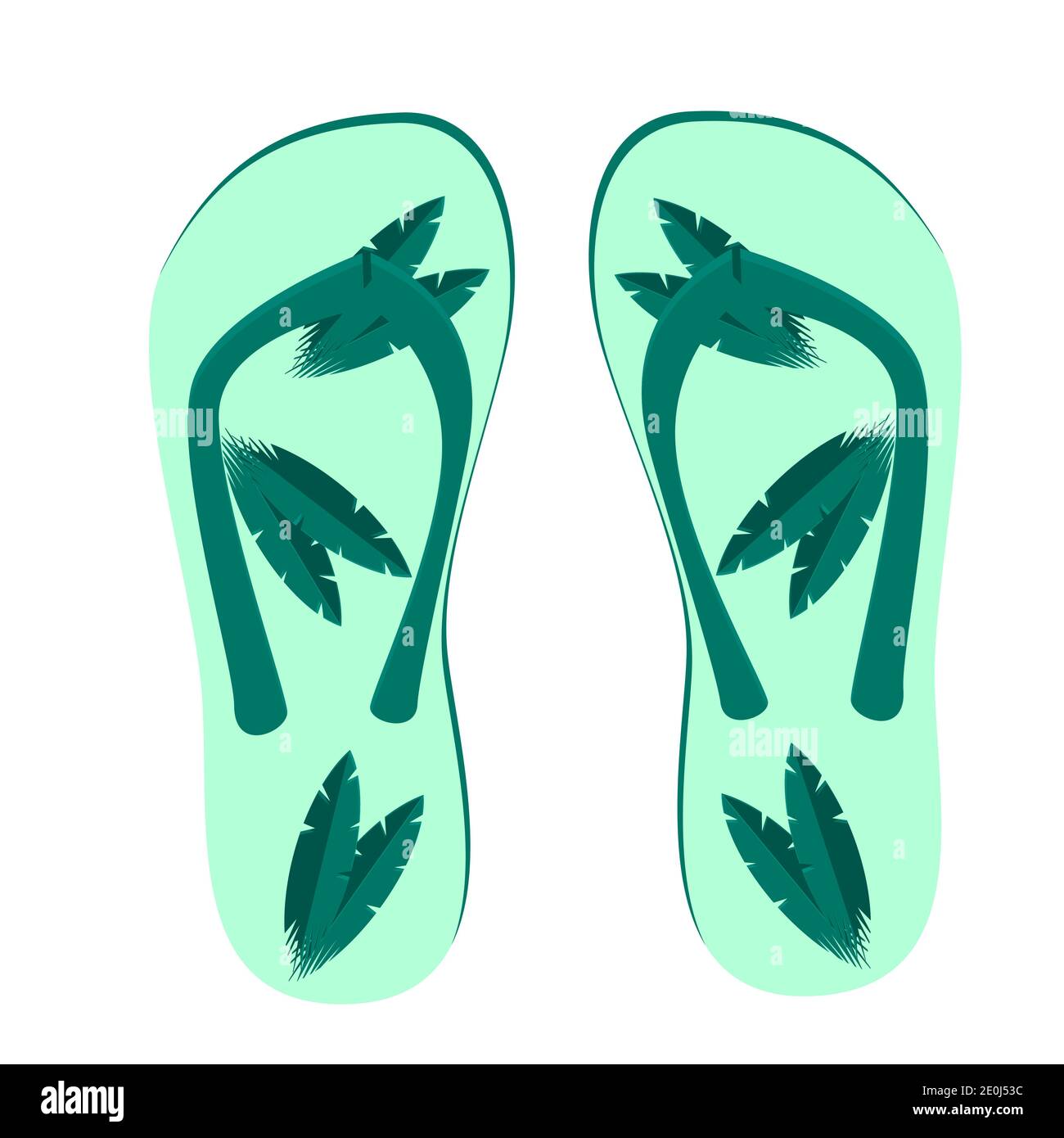 Beach slippers flip-flop vector illustration Stock Vector Image & Art ...