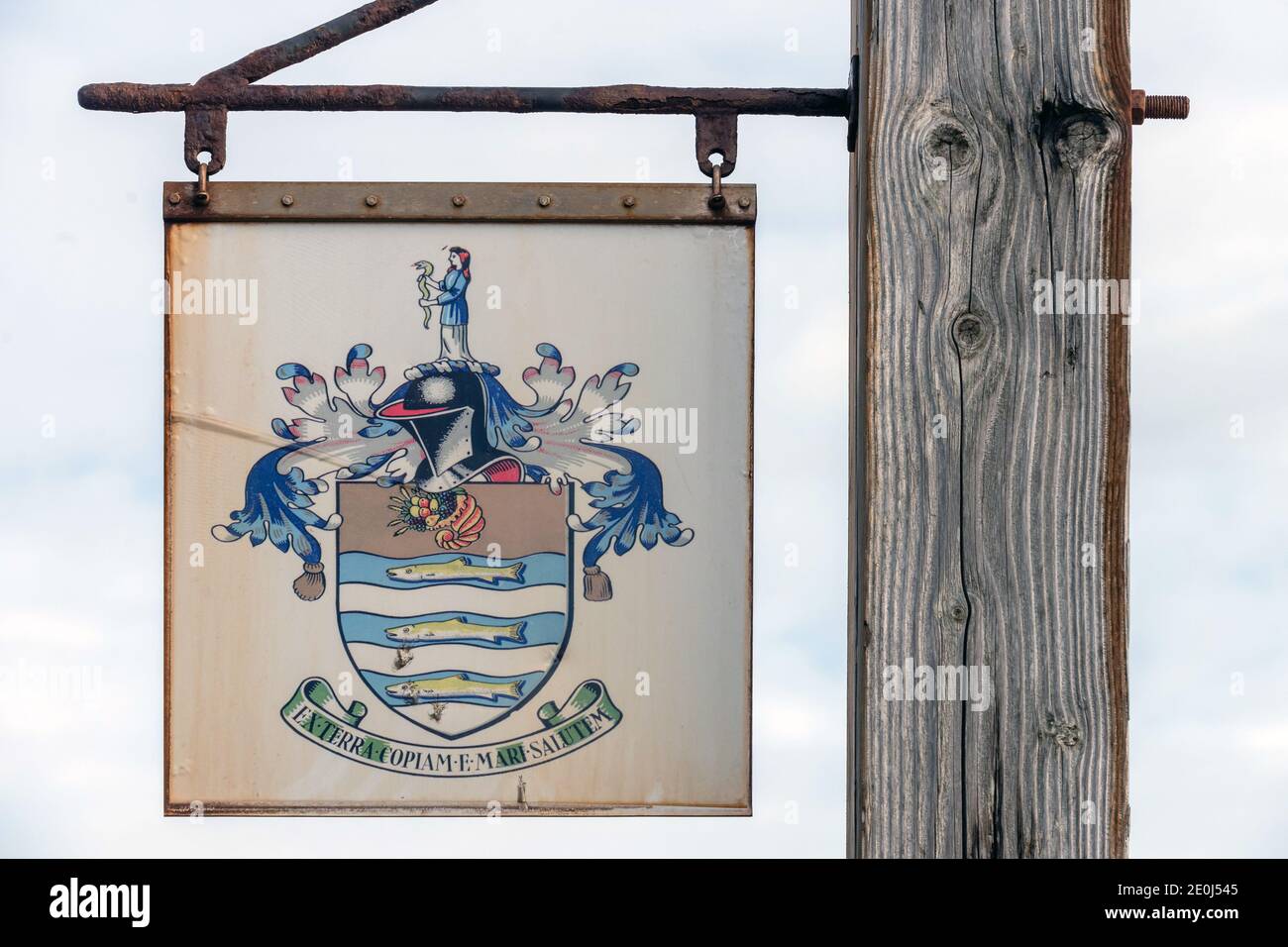 The Worthing crest and emblem Stock Photo - Alamy