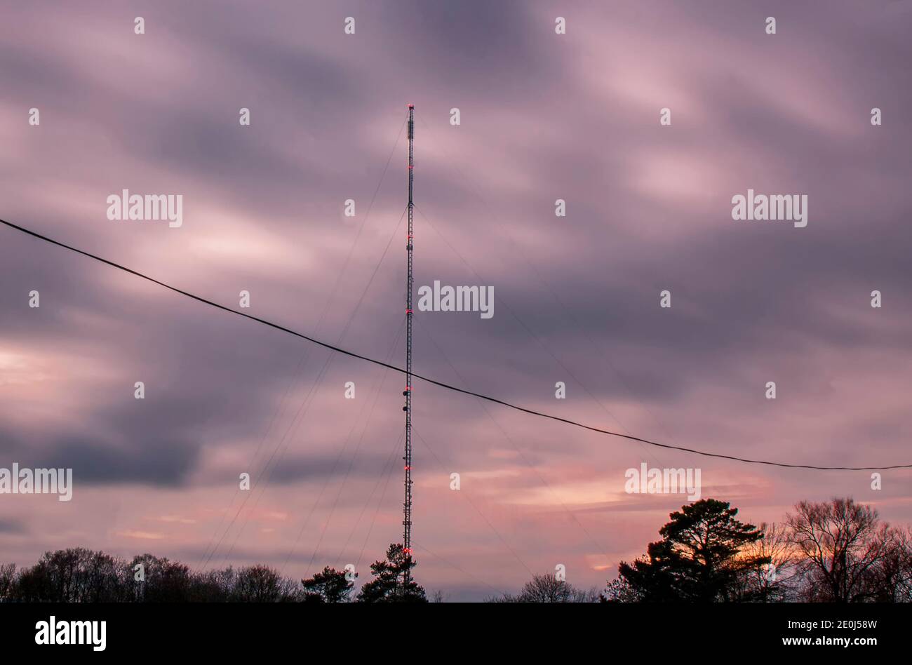 The Mendlesham Mast transmitting station in Suffolk, UK Stock Photo - Alamy