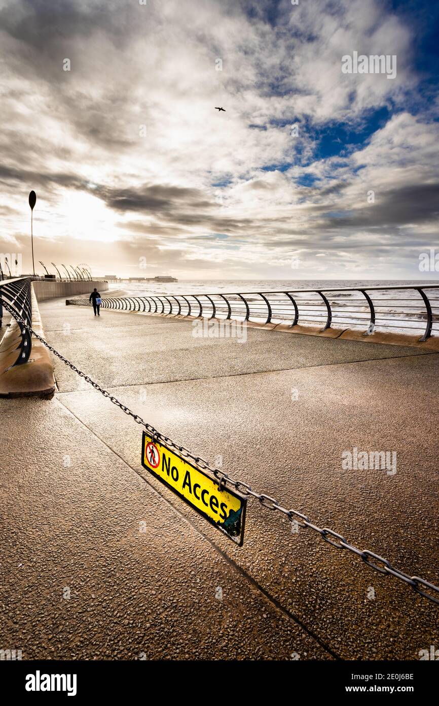 Blackpool beach promenade steps hi-res stock photography and images - Alamy