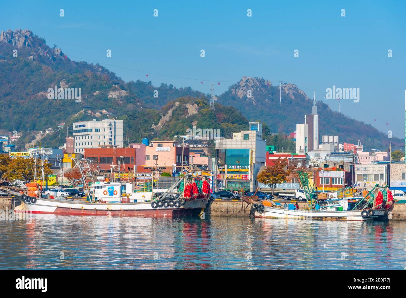 MOKPO, KOREA, NOVEMBER 6, 2019: Cityscape of Mokpo, Republic of Korea ...