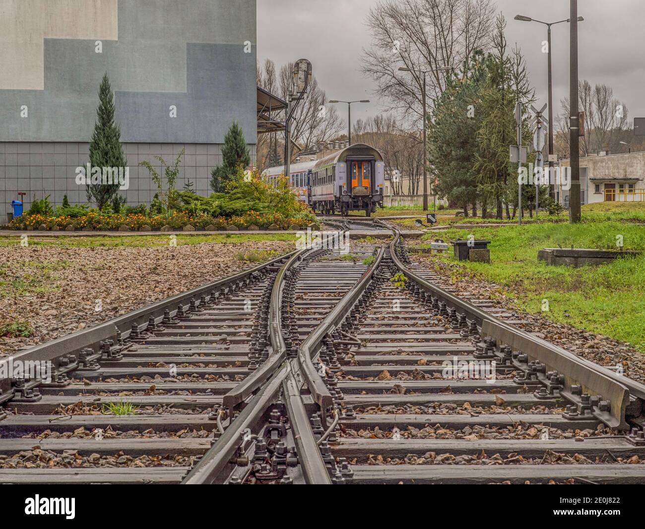 Train railroad crossing poland hi-res stock photography and images - Alamy