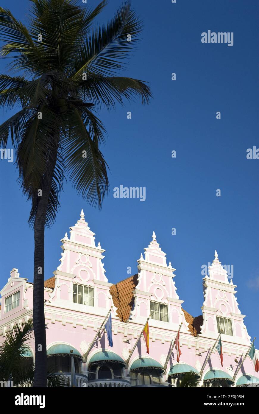 Historic and colorful Dutch colonial architecture are often used for ...