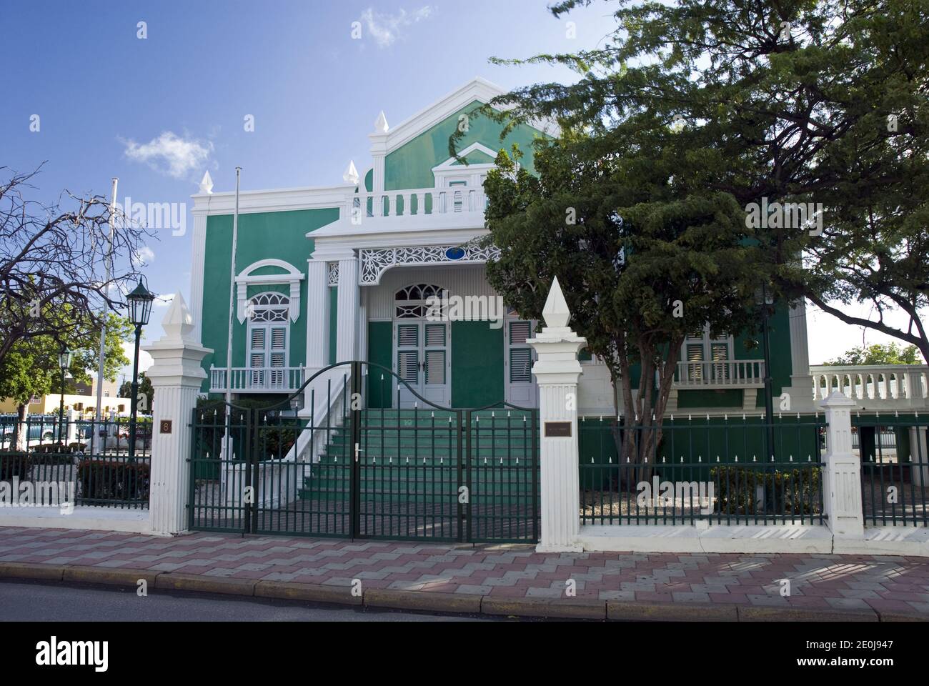 Historic and colorful Dutch colonial architecture in downtown ...