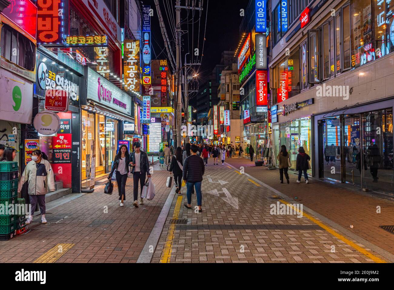 Daegu downtown night hi-res stock photography and images - Alamy