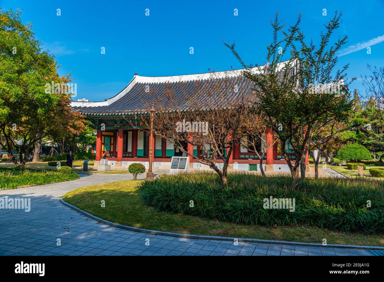 DAEGU, KOREA, OCTOBER 28, 2019: Traditional building at ...