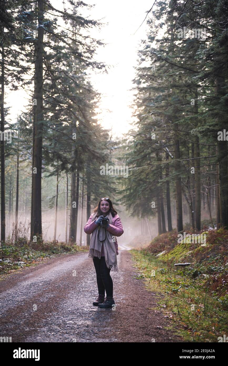 Mountainscapes, Pine Trees in the mist... Gorgeous welsh mountain ...
