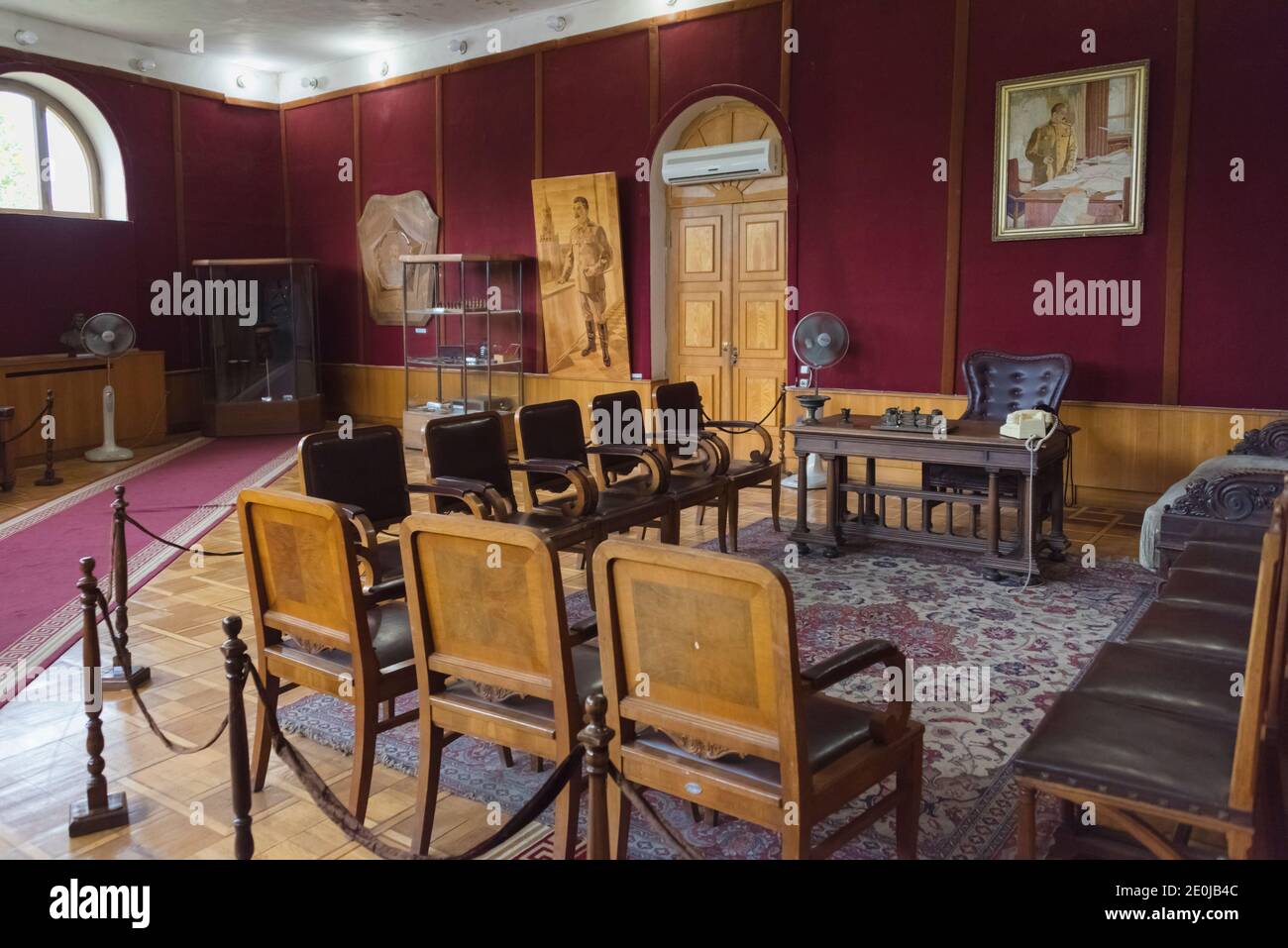 Display inside Joseph Stalin Museum, Gori, Georgia Stock Photo - Alamy