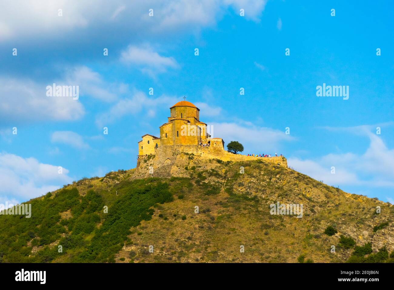 Jvari Monastery standing atop the rocky mountain, UNESCO World Heritage ...