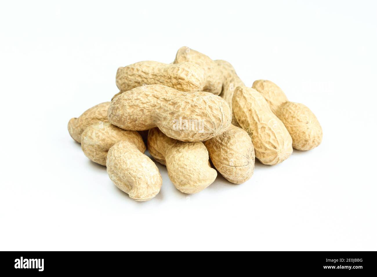 Group of peanuts in shell isolated on white background Stock Photo - Alamy