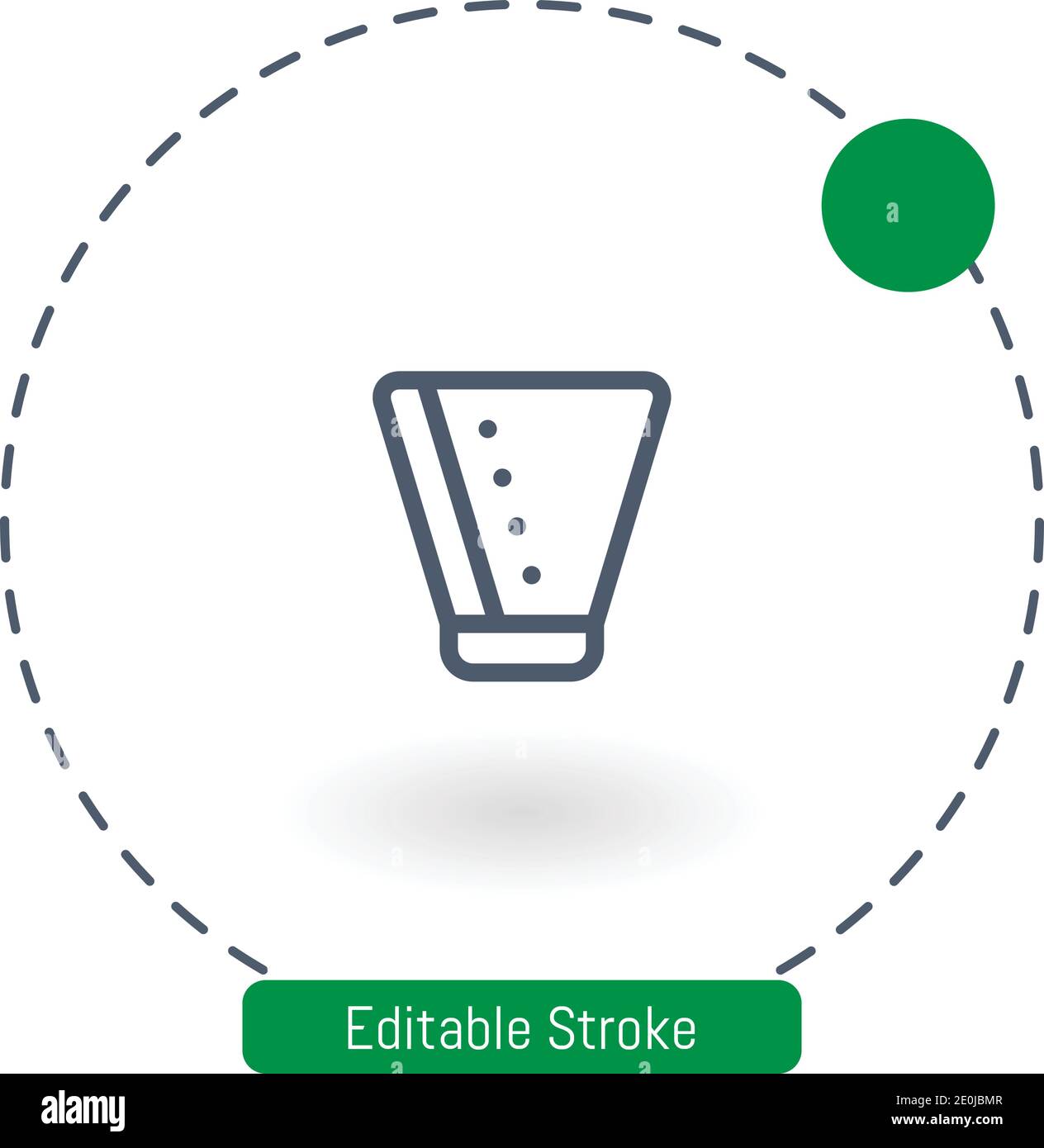 cone of shame vector icon editable stroke outline icons for web and ...