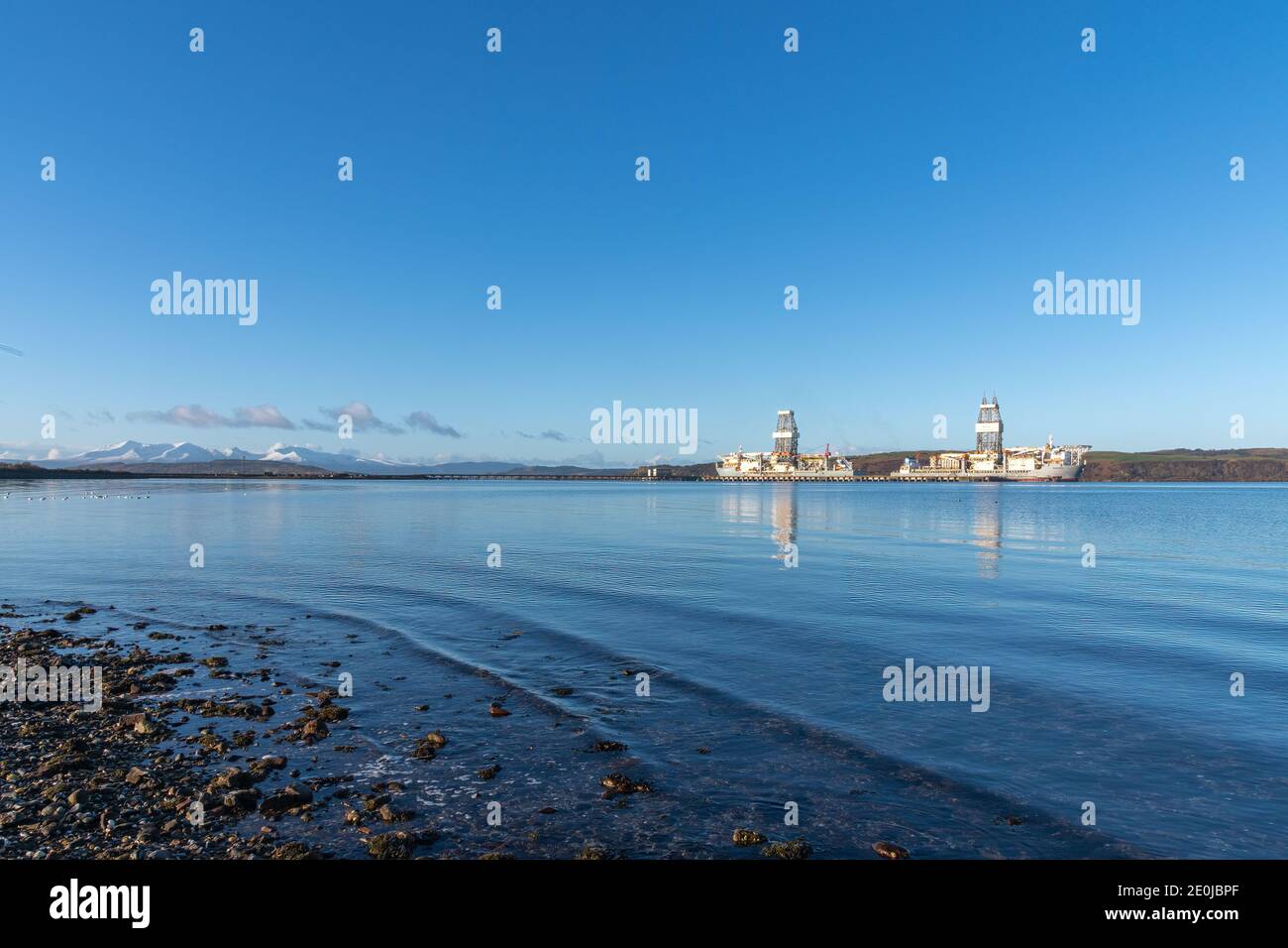 Hunterston, Scotland, UK - December 30, 2020: DENL Valaris and ENSCO DS ...
