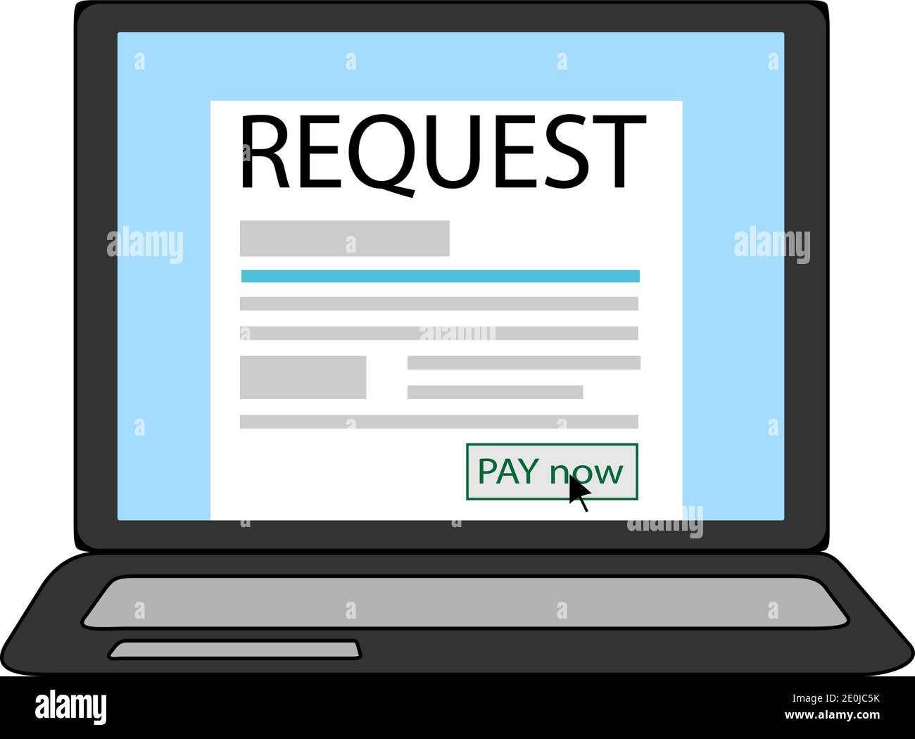 Request for money Stock Vector Images - Alamy