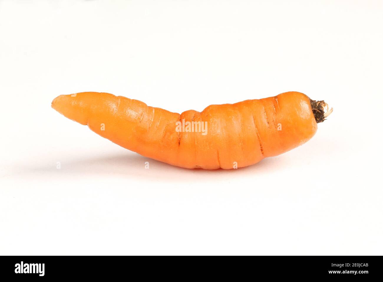 Single organic homegrown carrot isolated on white background Stock ...