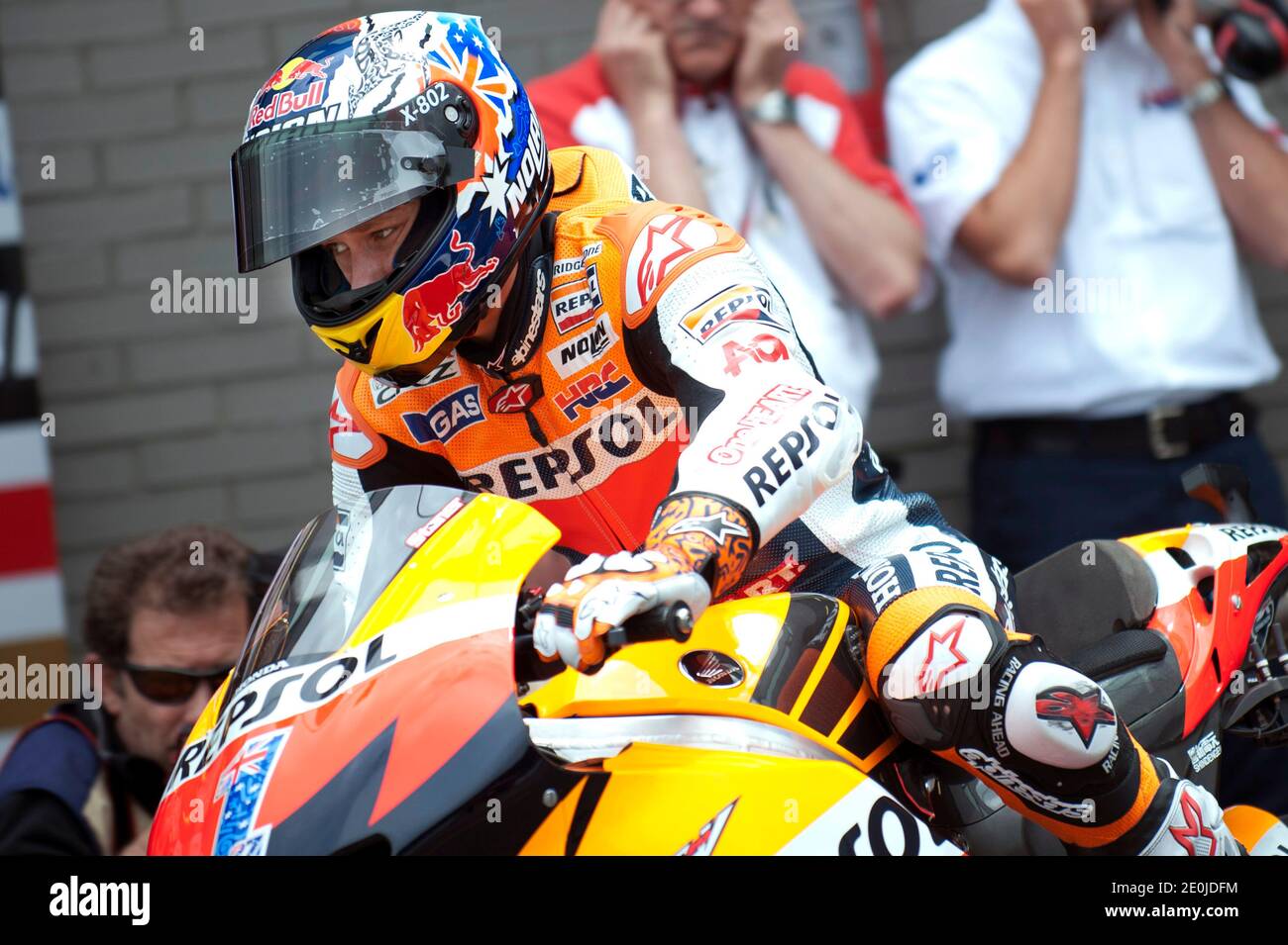 Australia's MotoGP rider Casey Stoner from Honda HRC during MotoGP ...