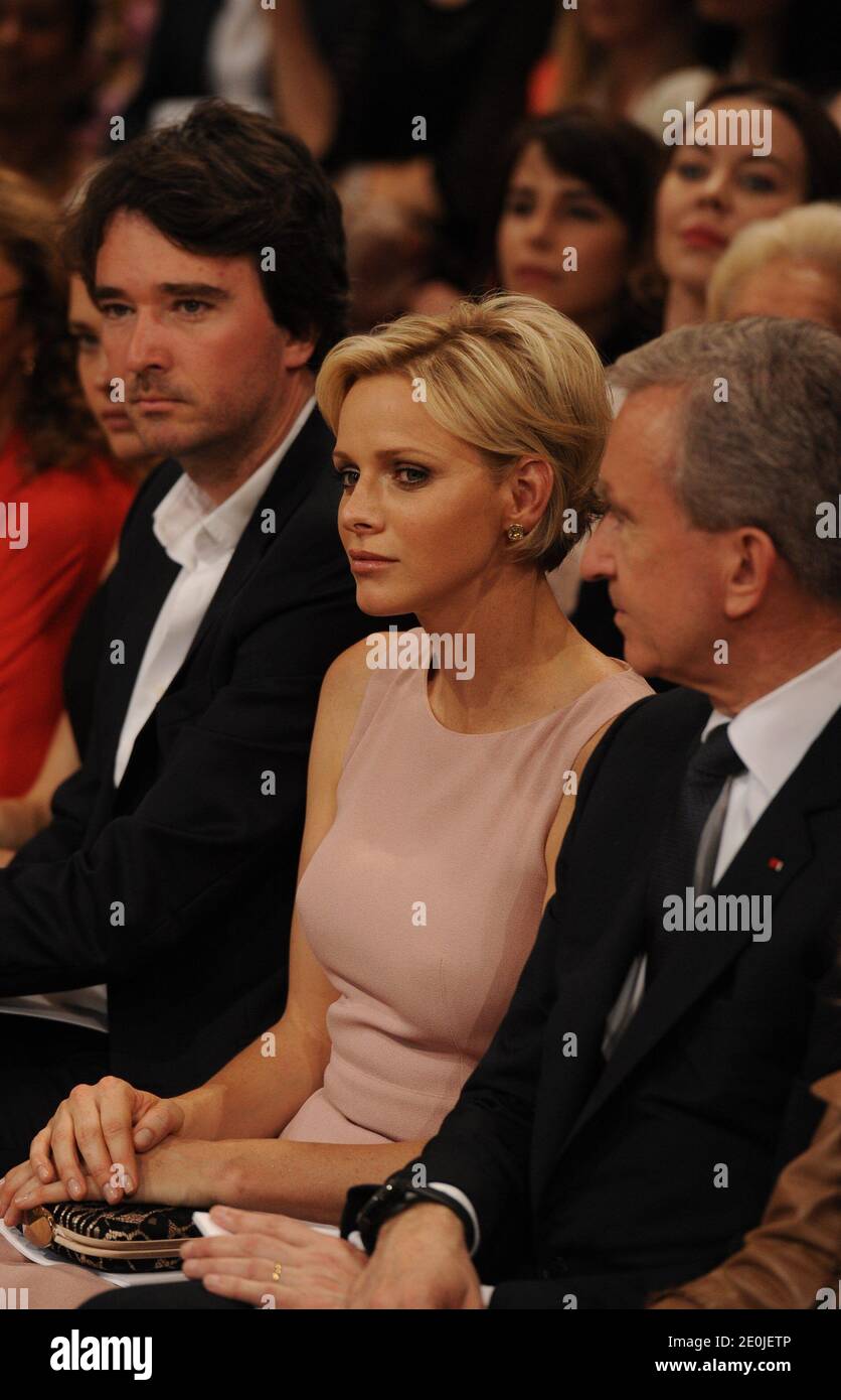 Antoine Arnault, Princess Charlene of Monaco and Bernard Arnault ...