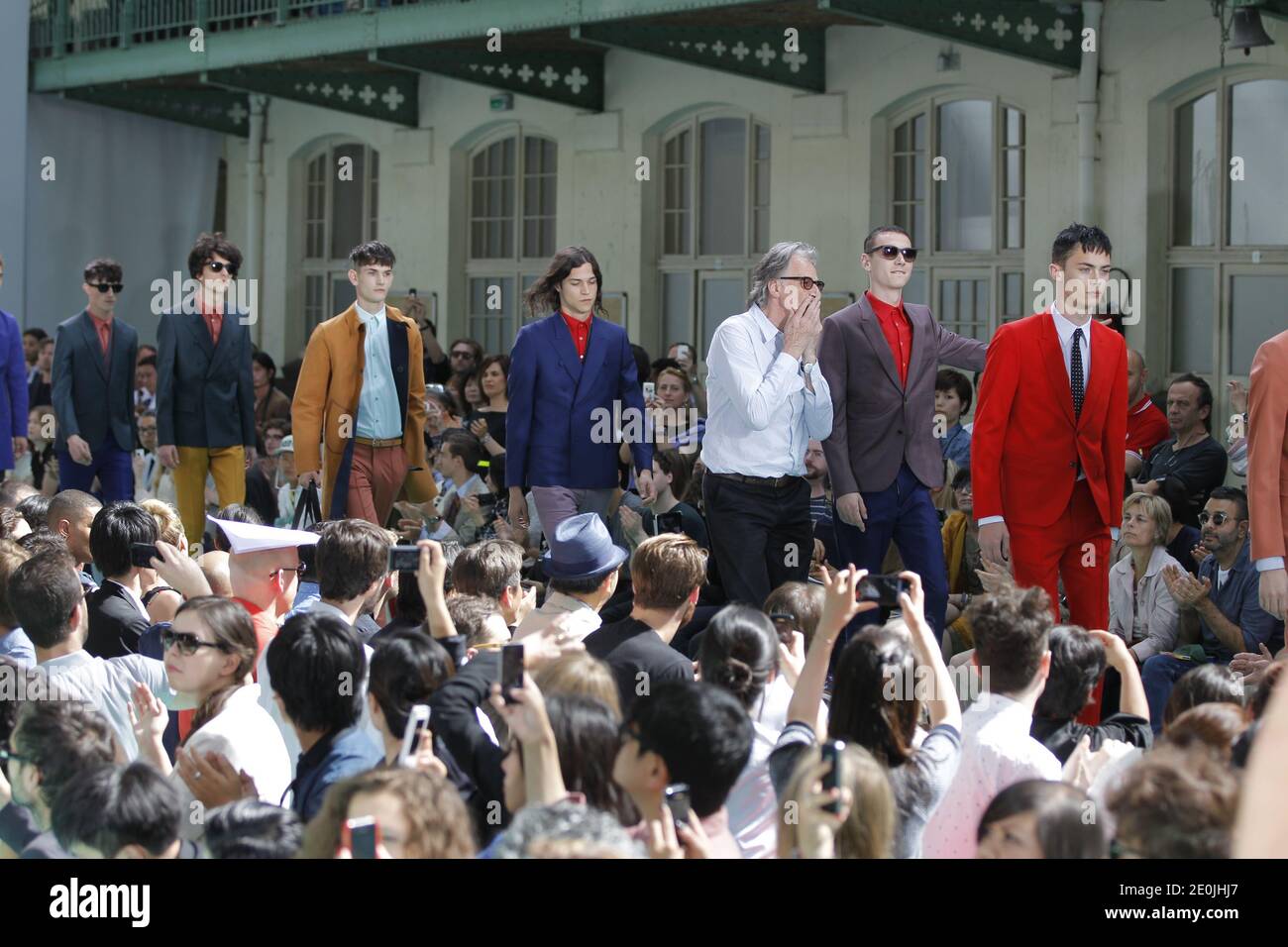 Designer Paul Smith makes an appearence for his Spring-Summer 2013 Men ...