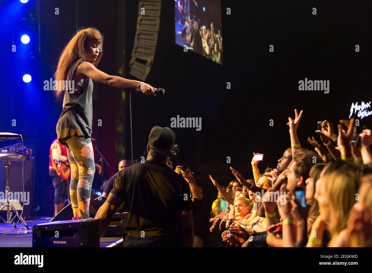 American singer/songwriter Erykah Badu performs at the Montreux Jazz ...