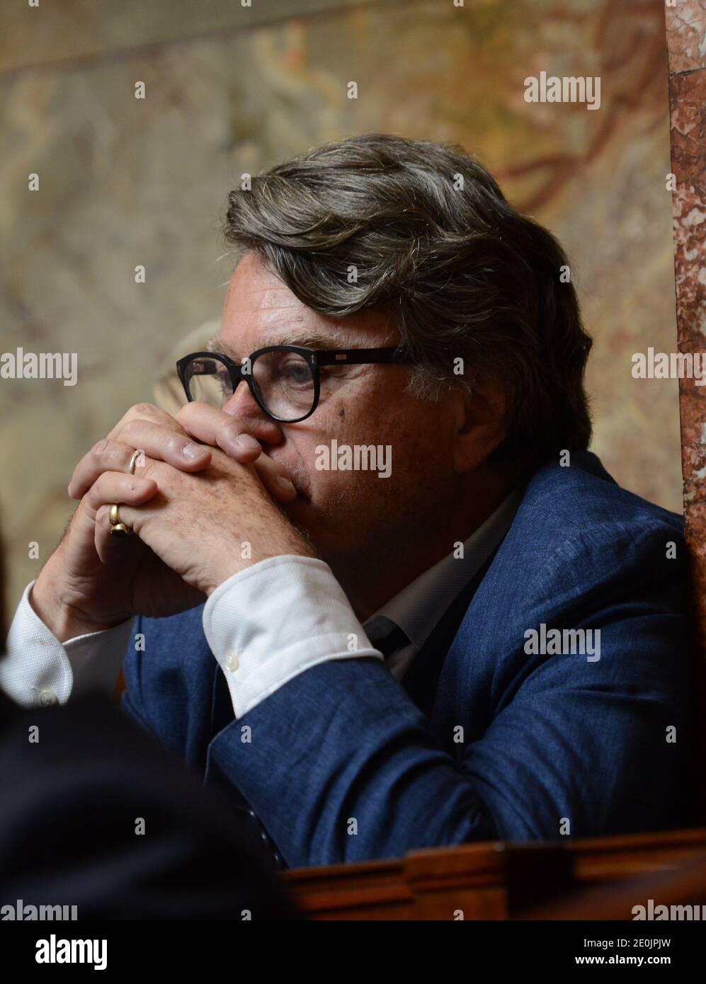 French far-right Front national (FN) Gilbert Collard is pictured at the ...