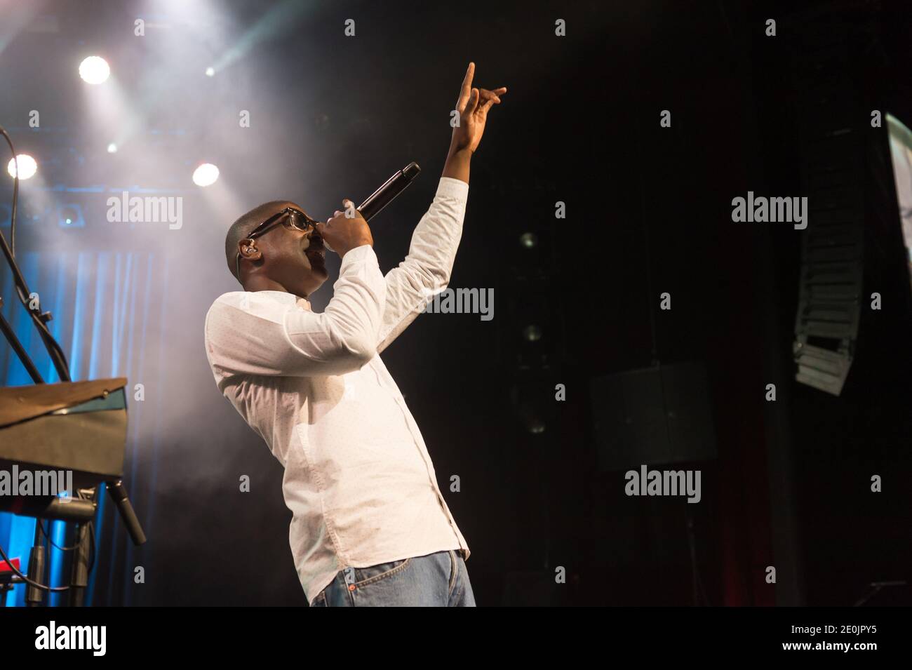 Timothy McKenzie whose stage name is Labrinth performs at Montreux Jazz ...