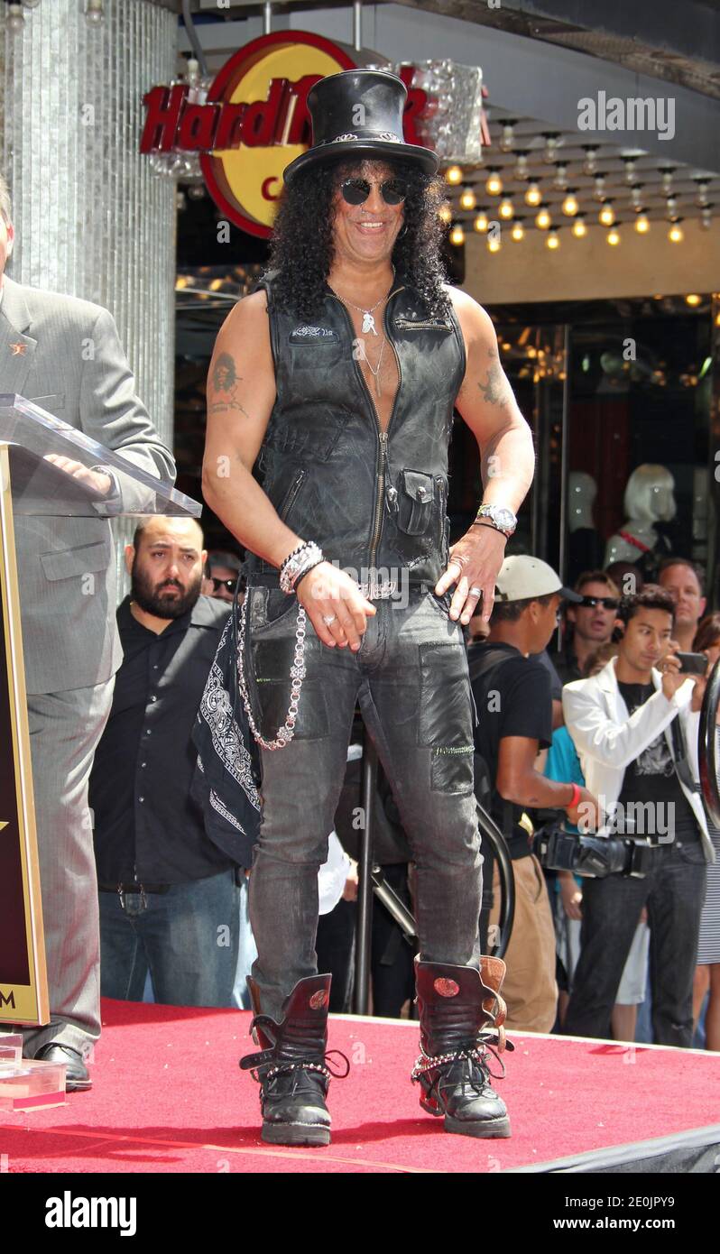 Slash (Saul Hudson) honored with his own Star on the Hollywood Walk of ...