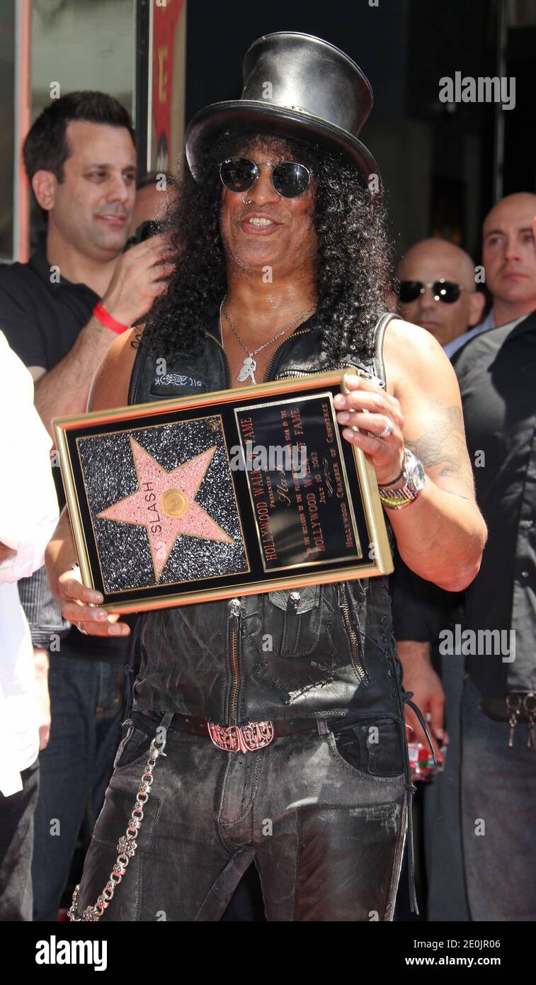 Slash (Saul Hudson) honored with his own Star on the Hollywood Walk of ...