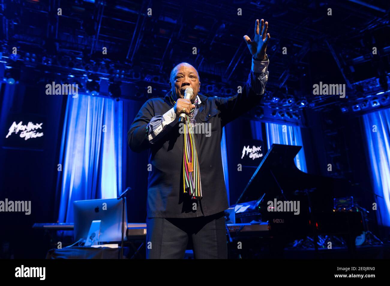 Legendary US jazz musician Quincy Jones performs at Montreux Jazz ...