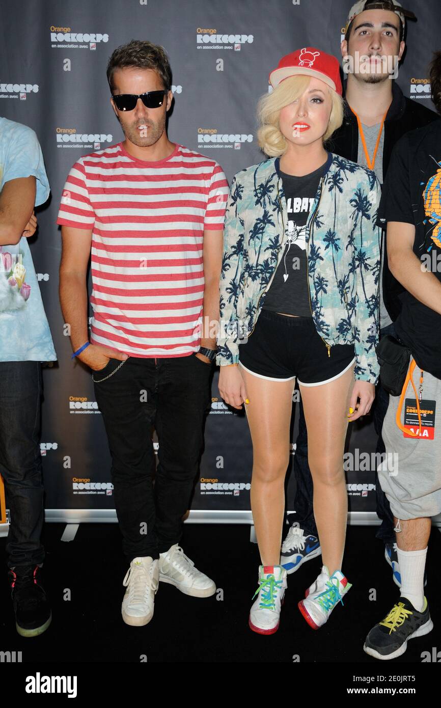 The Ting Tings poses during 'Orange Rockcorps', at the Zenith in Paris ...