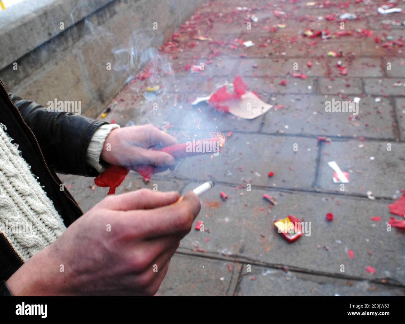 Illustration of Firecrackers in Paris, France on July 14, 2012. Photo ...
