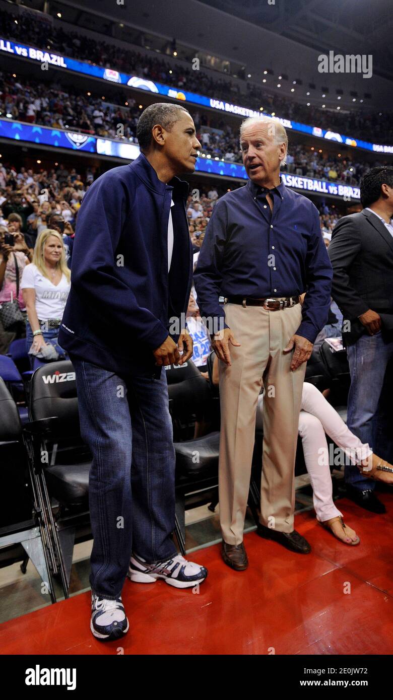 US President Barack Obama and Vice President Joe Biden attend the ...