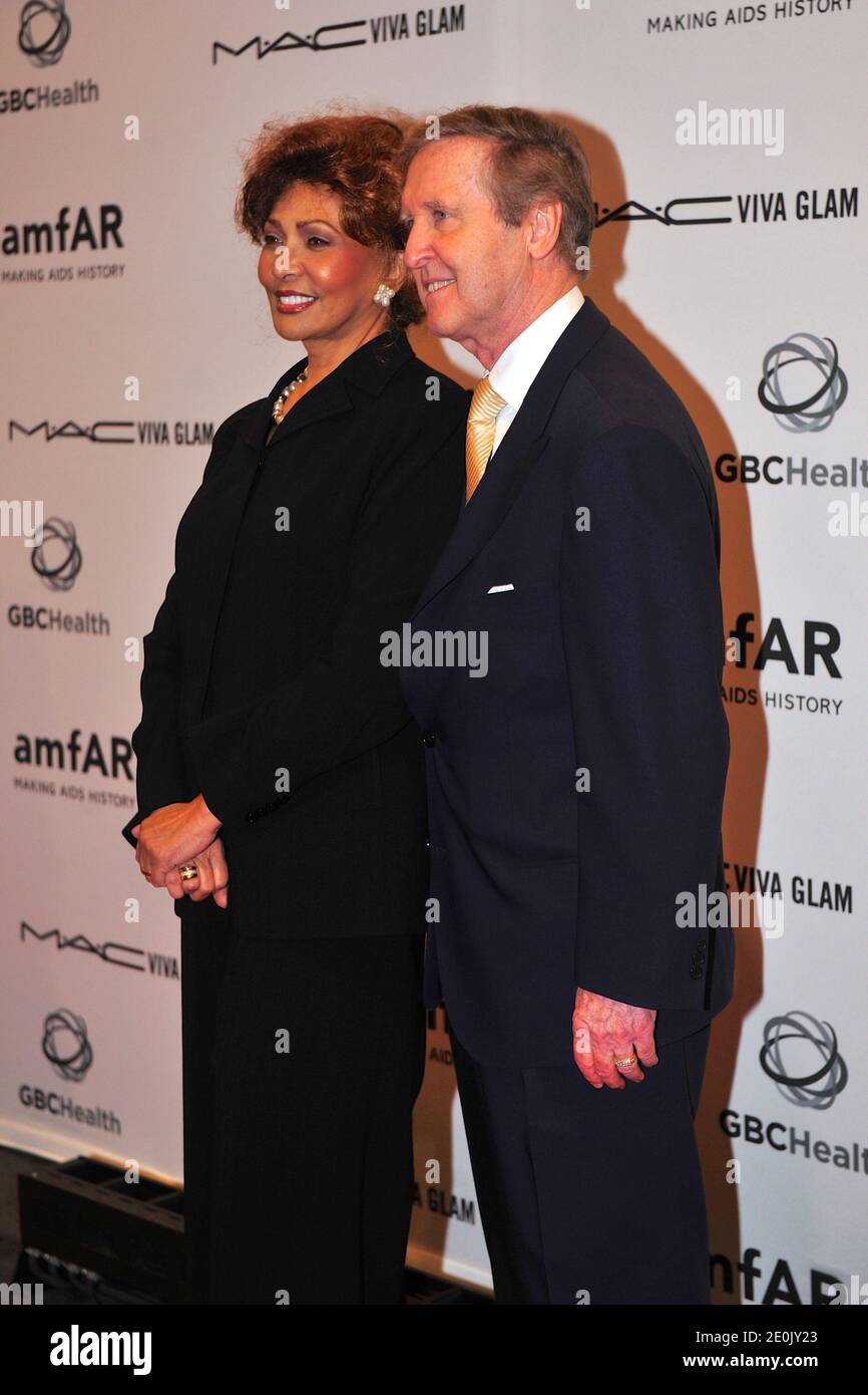 Journalist and author Janet Langhart Cohen (L) and husband, former U.S ...