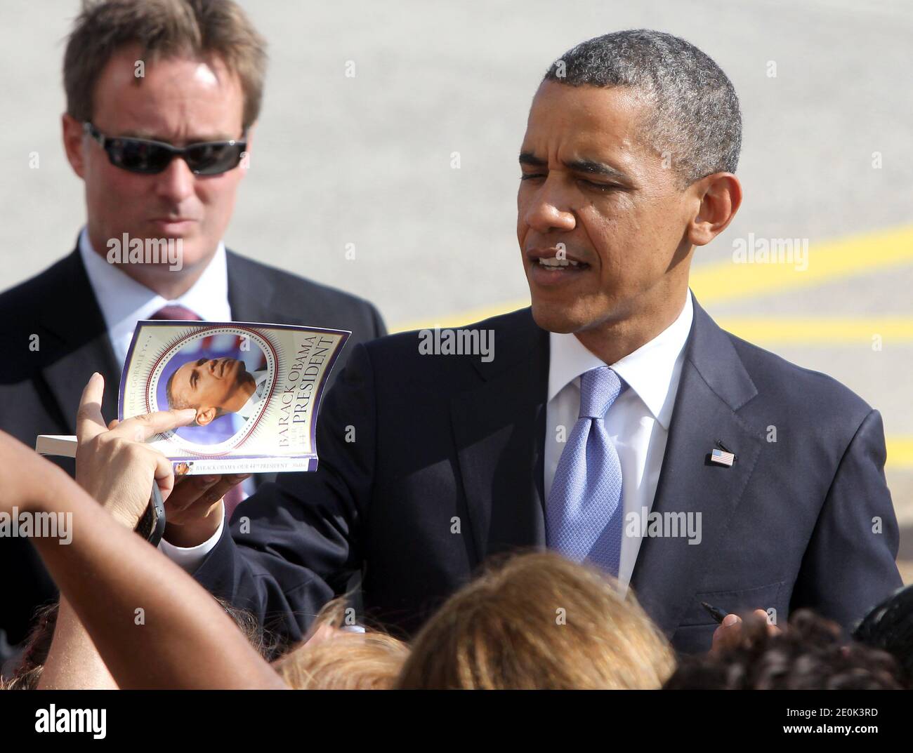 President of the United States Barack Obama arrives at JFK airport with ...