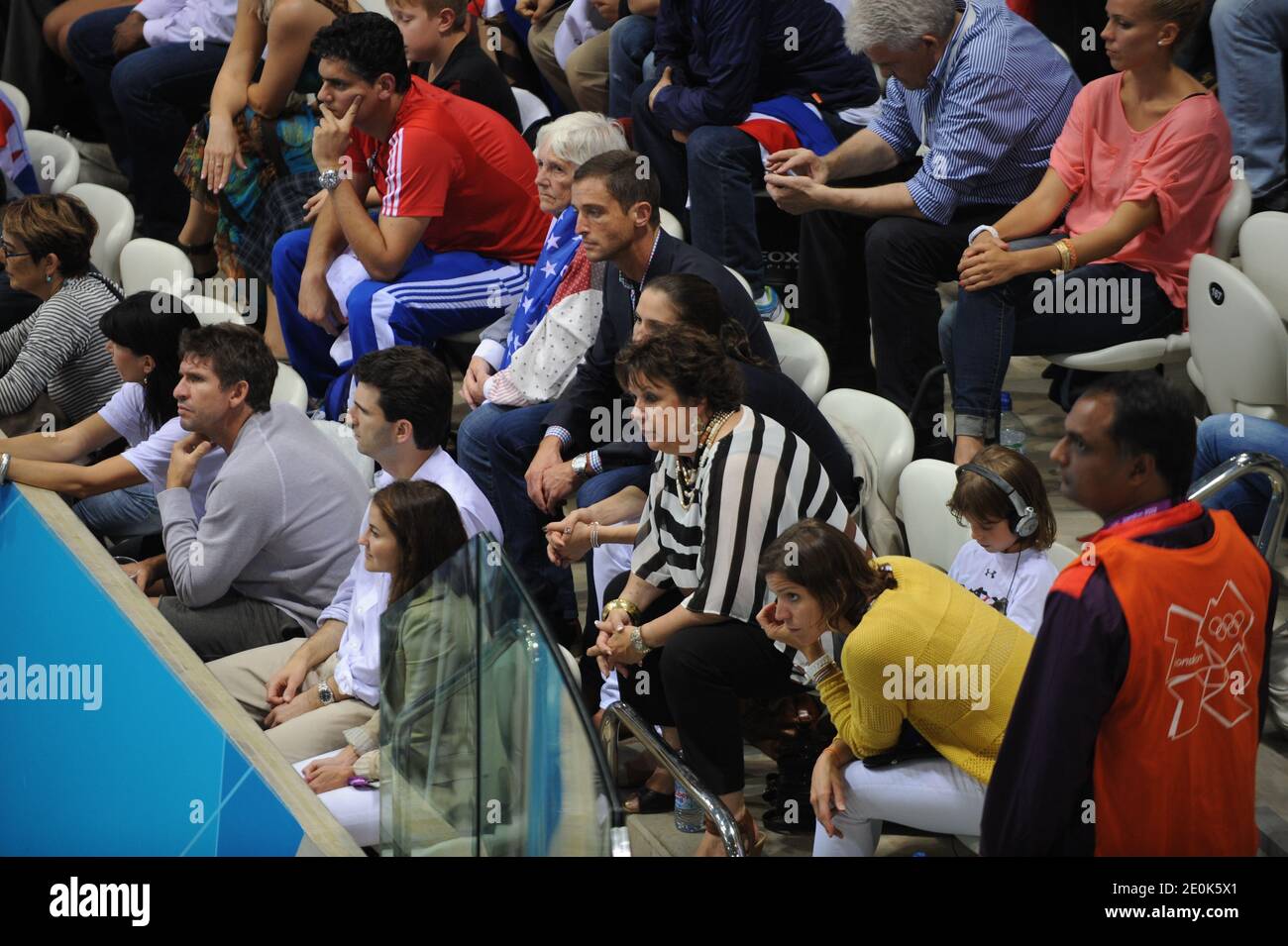 Debbie Phelps mother of US' Michael Phelps attends the swimming final ...
