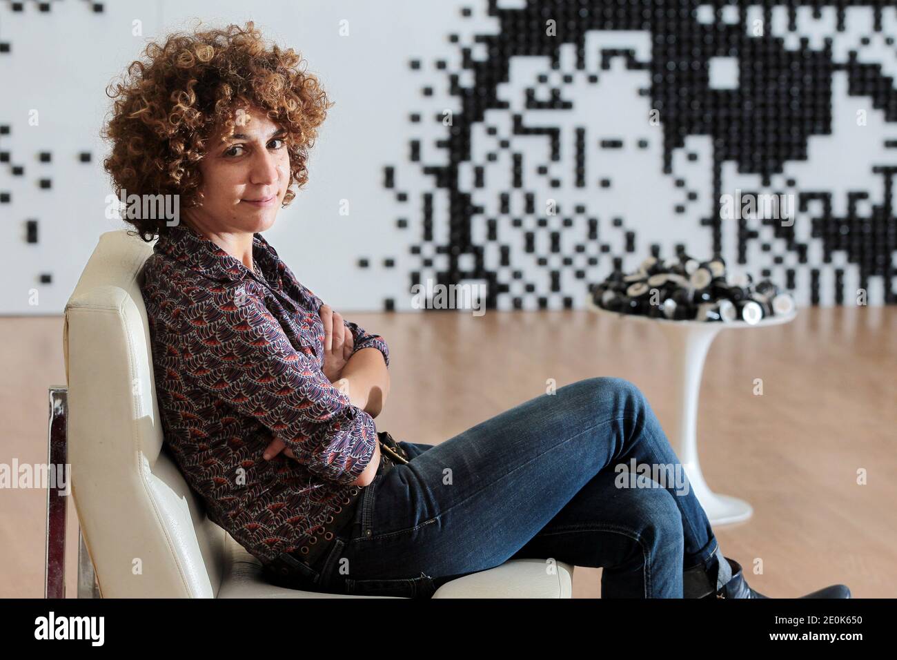 EXCLUSIVE. French artist Axelle Lakli from Bordeaux poses with ...