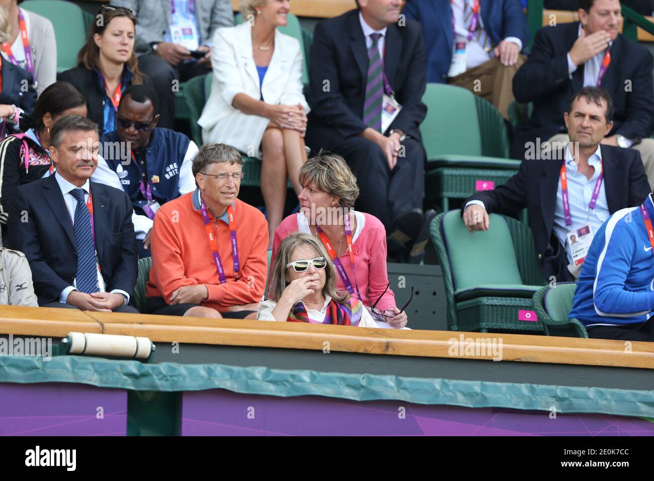 Bill Gates, Co-Chair, Bill & Melinda Gates Foundation and his wife ...