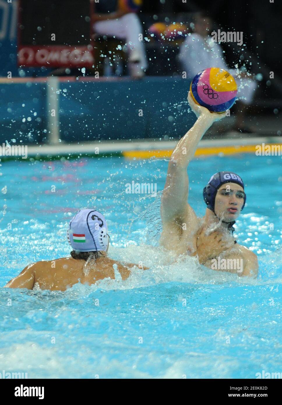 Water Polo game between Great Britain and Hungary at the Water Polo ...