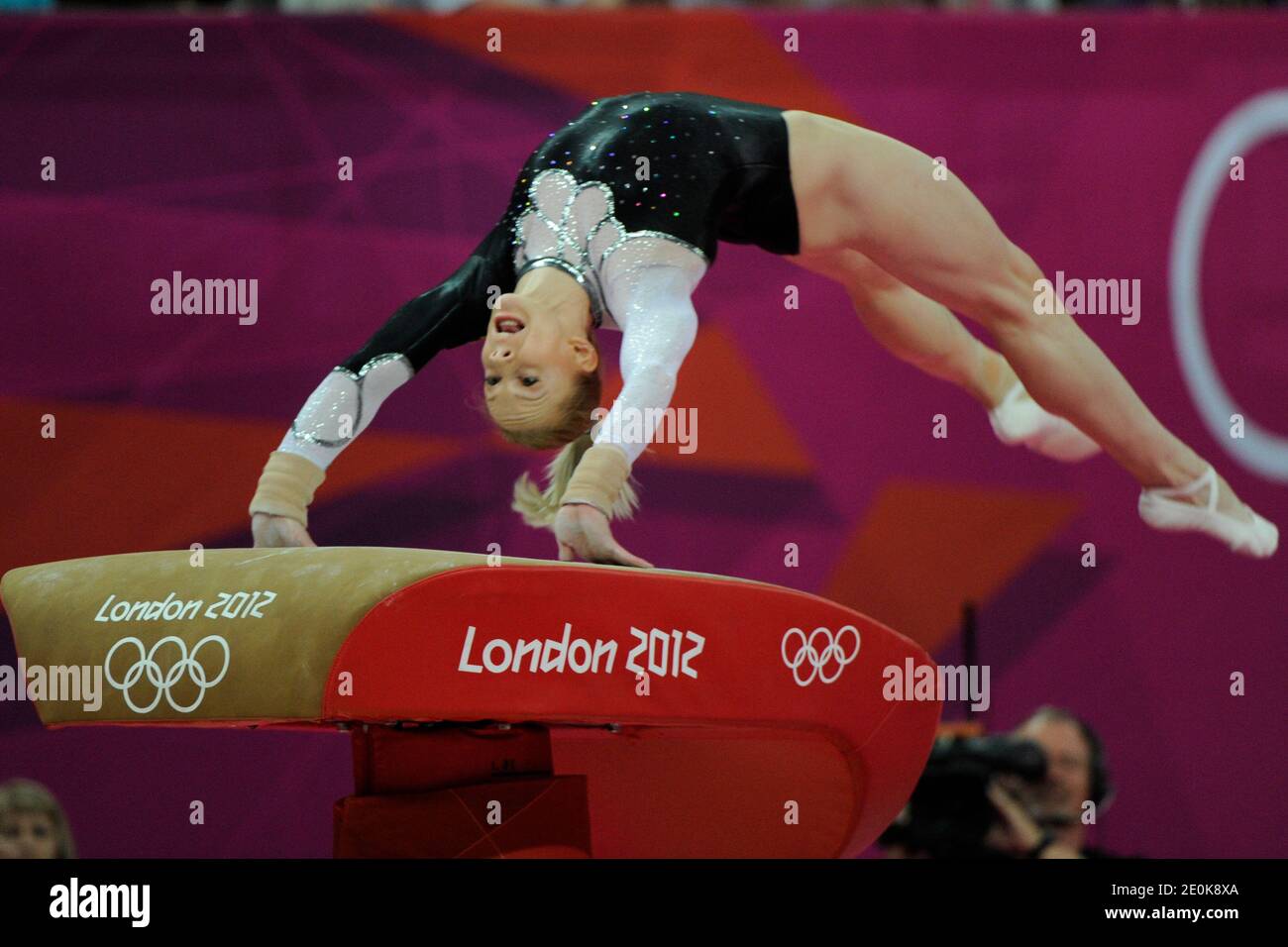 Romania's Sandra Izbasa wins a gold medal in the vault women finsl of ...