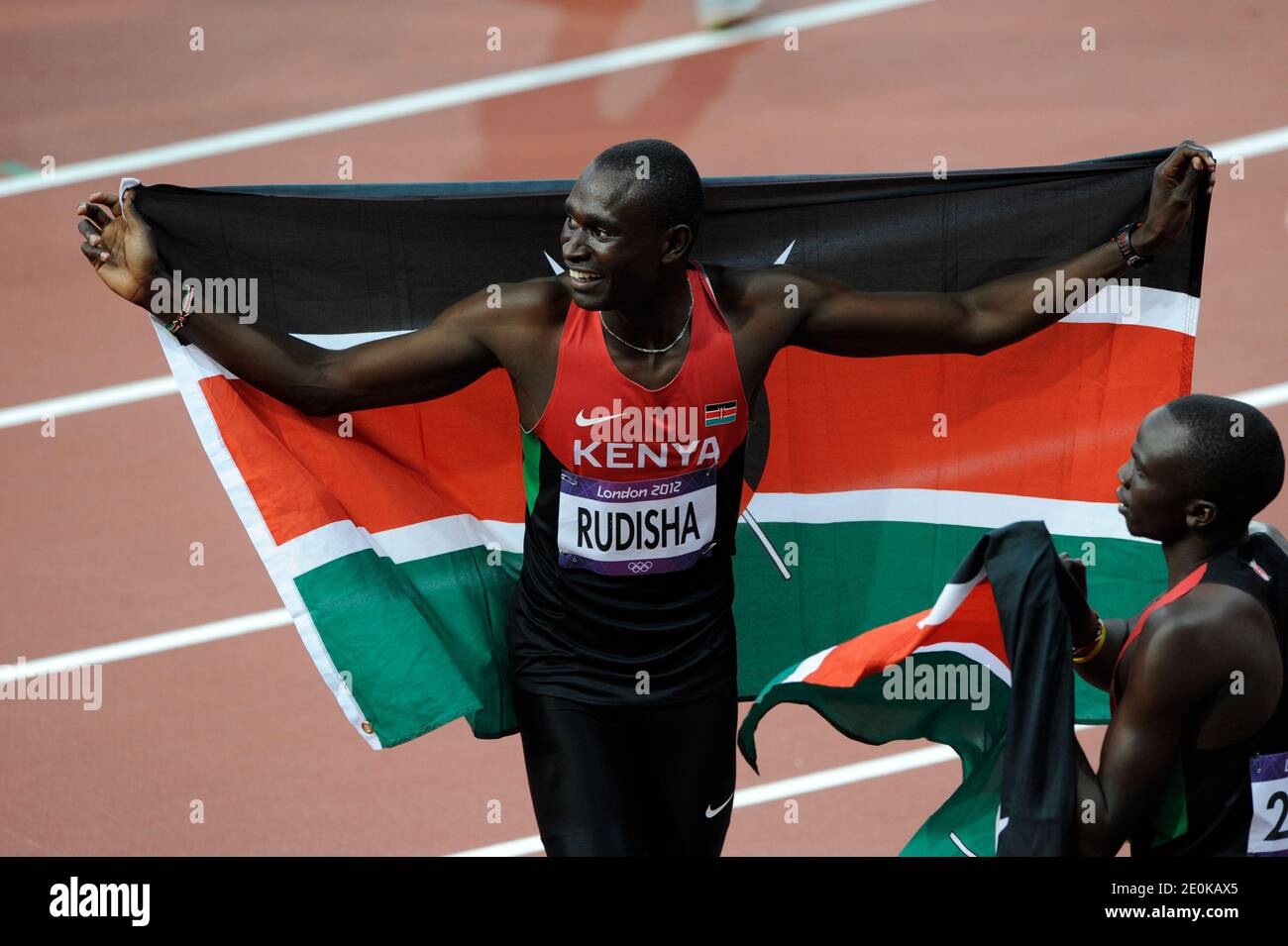 Kenya's Daniel Rudisha beats the world record and wins the gold medal ...