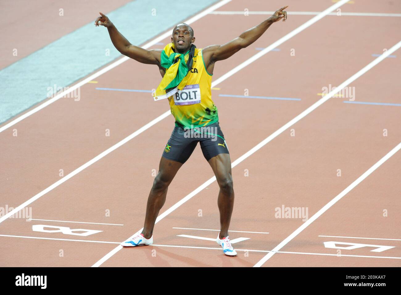 Jamaica's Usain Bolt wins the gold medal in the 200 Meters Men at ...