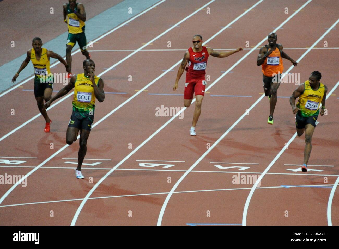 Jamaica's Usain Bolt wins the gold medal in the 200 Meters Men at ...