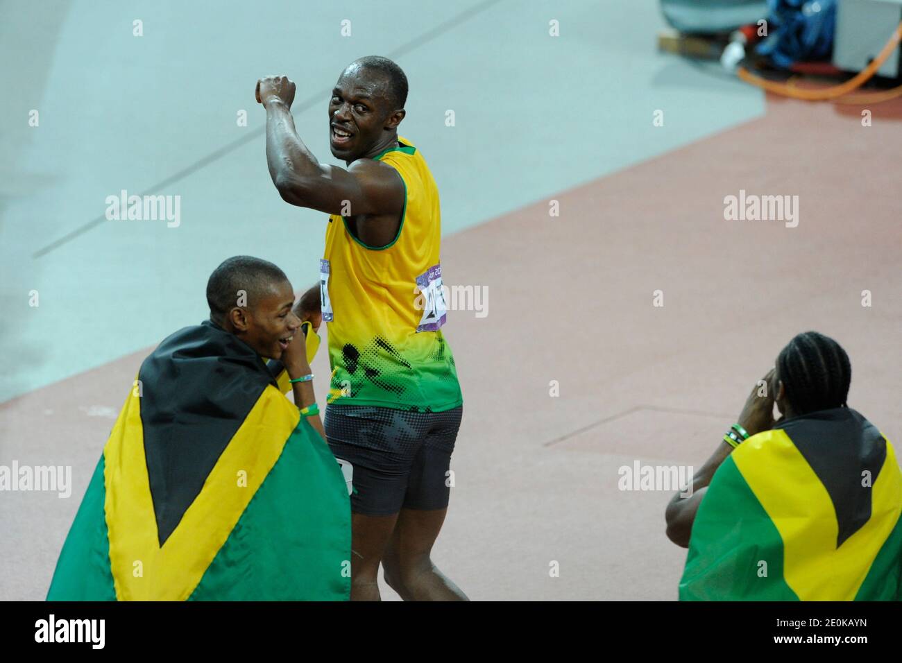 Jamaica's Usain Bolt wins the gold medal in the 200 Meters Men at ...