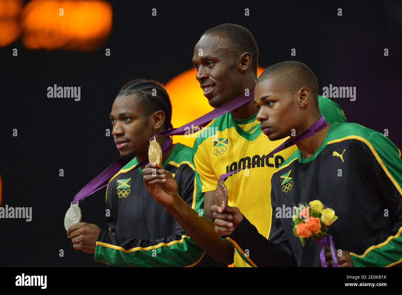 Yohan blake, warren weir, usain bolt hi-res stock photography and ...