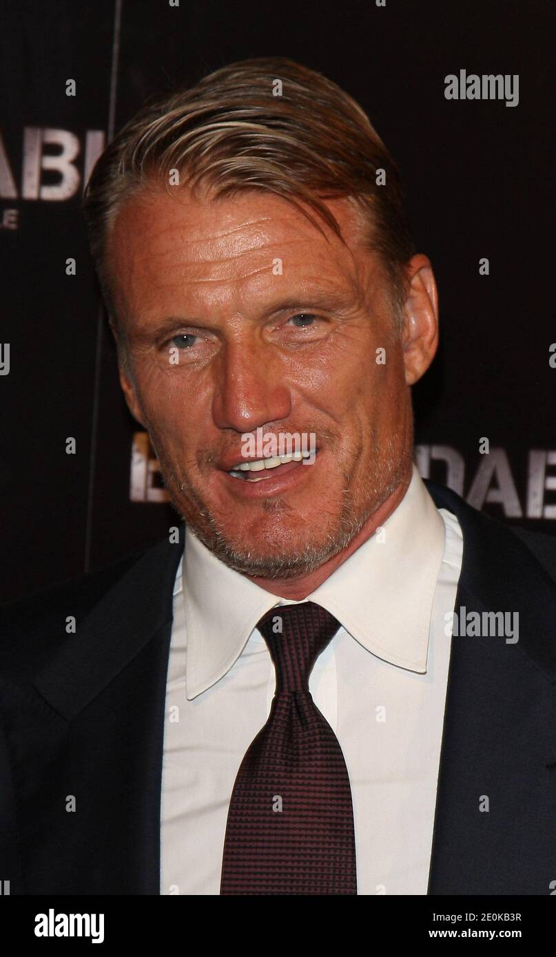 Dolph Lundgren arriving for the France premiere of 'The Expendables 2 ...