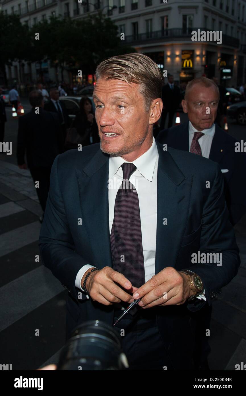 Dolph Lundgren arriving for the French premiere of the movie 'The ...
