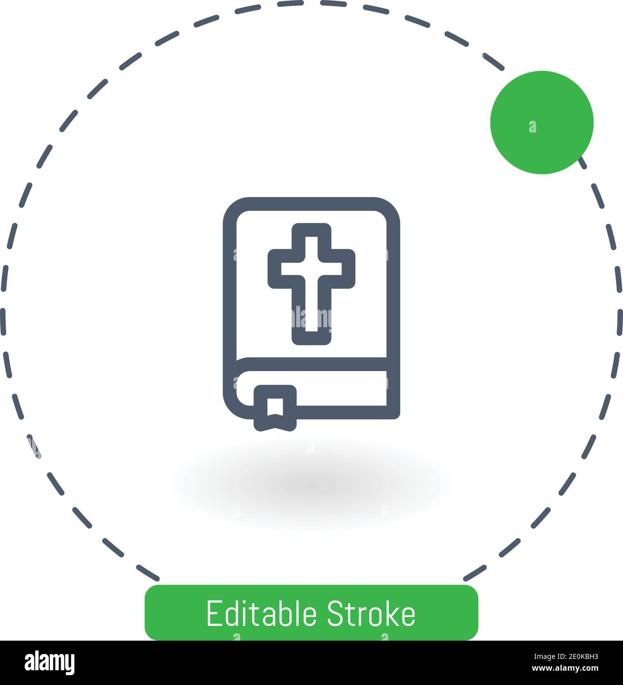 bible vector icon editable stroke outline icons for web and mobile ...