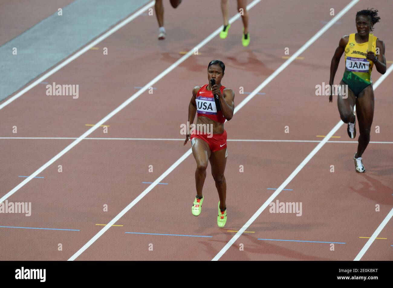 USA's team wins the gold medal in the Relay 4X100 Meters women at ...