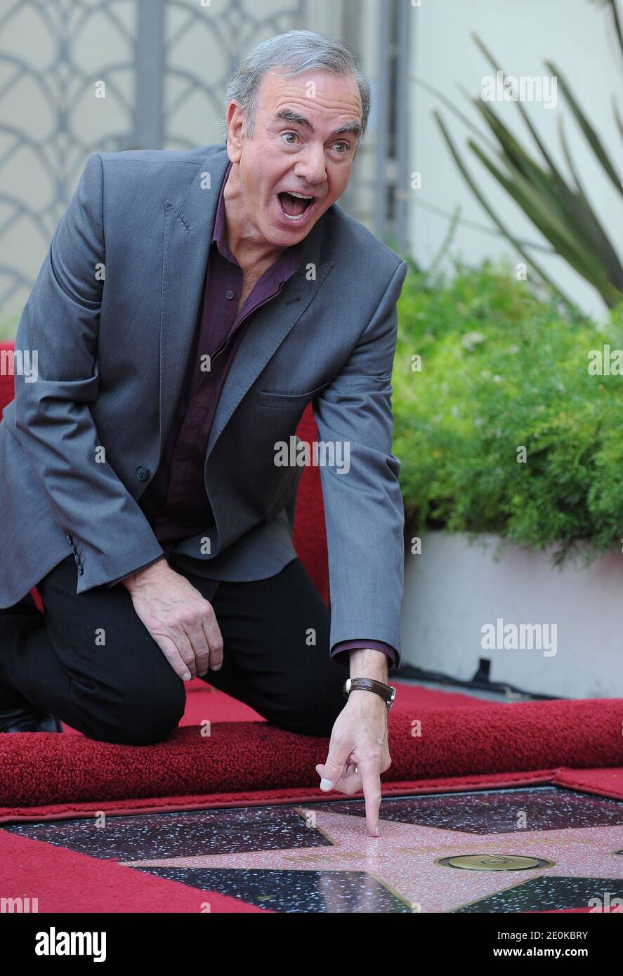 Singer Neil Diamond is honored with the 2,475th Star on the Hollywood ...